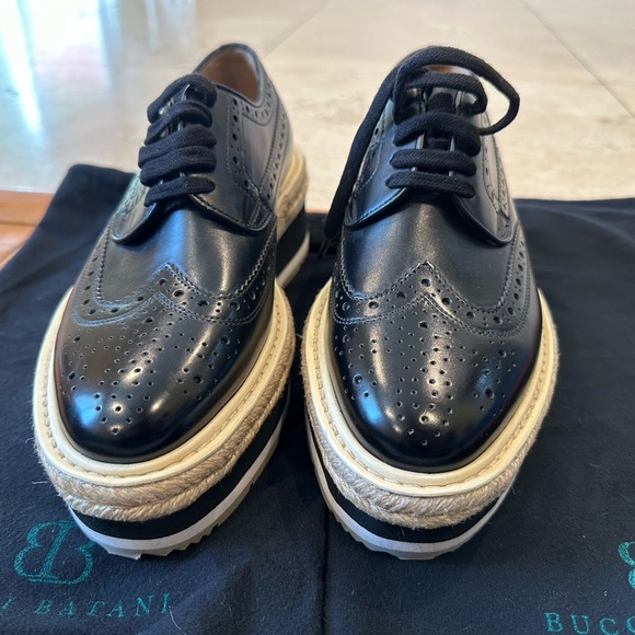 BUCCI BATANI | Shoes | Bucci Batani Women Leather Platform Lace Up ...